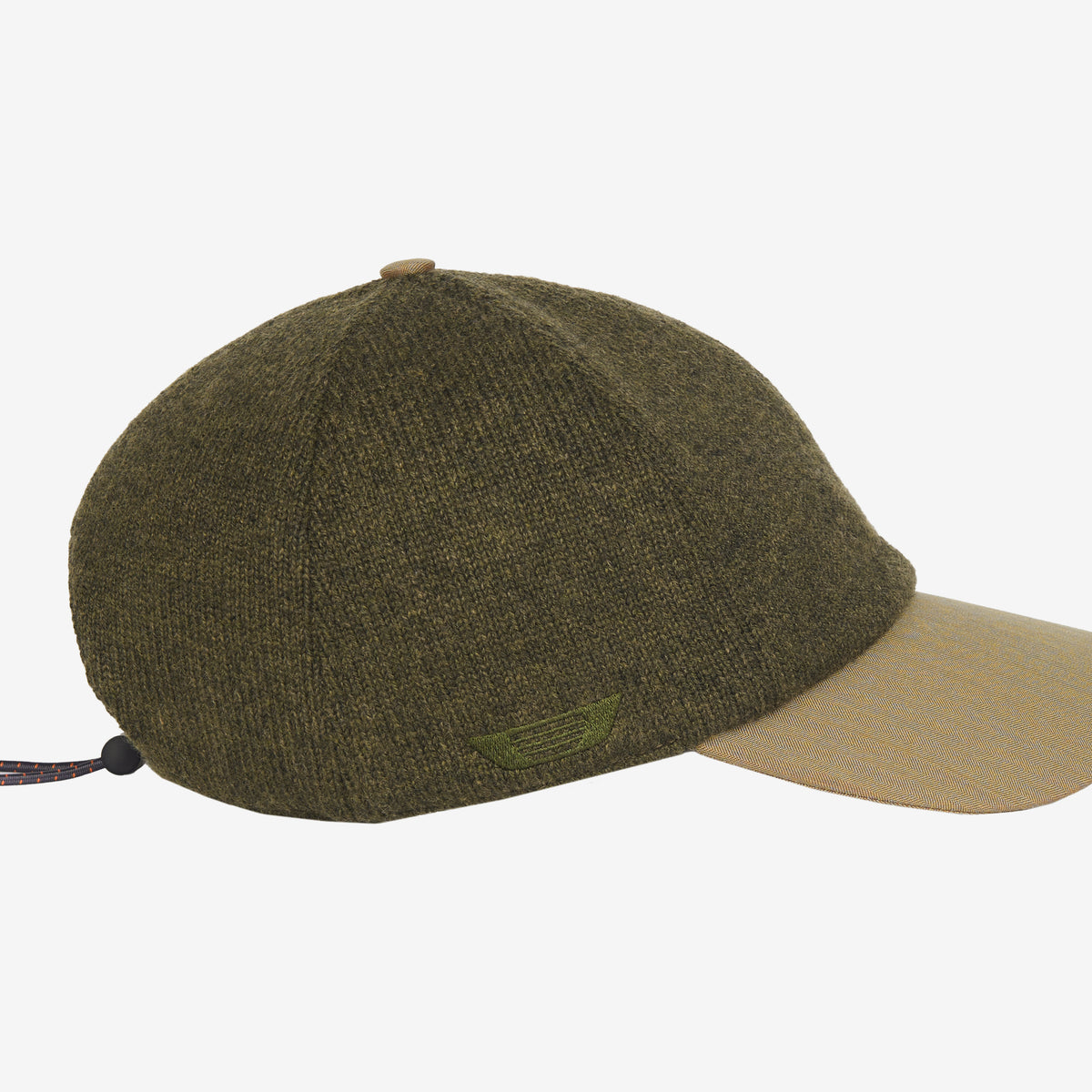 Green knitted cashmere baseball cap | SEASE