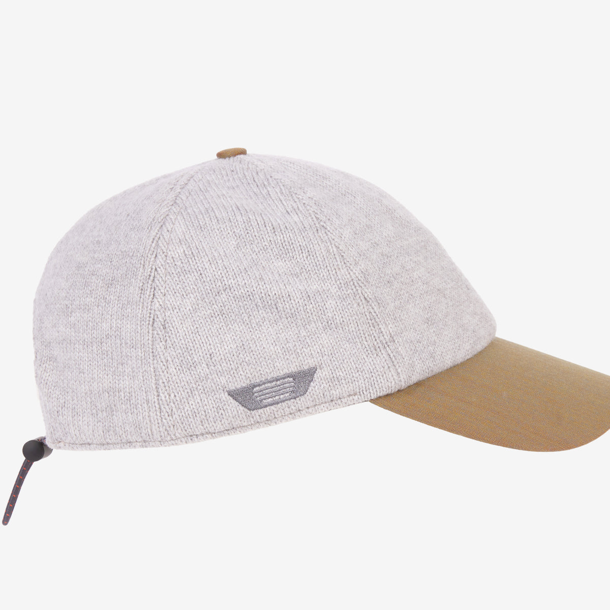 Knitted cashmere baseball cap - grey | SEASE