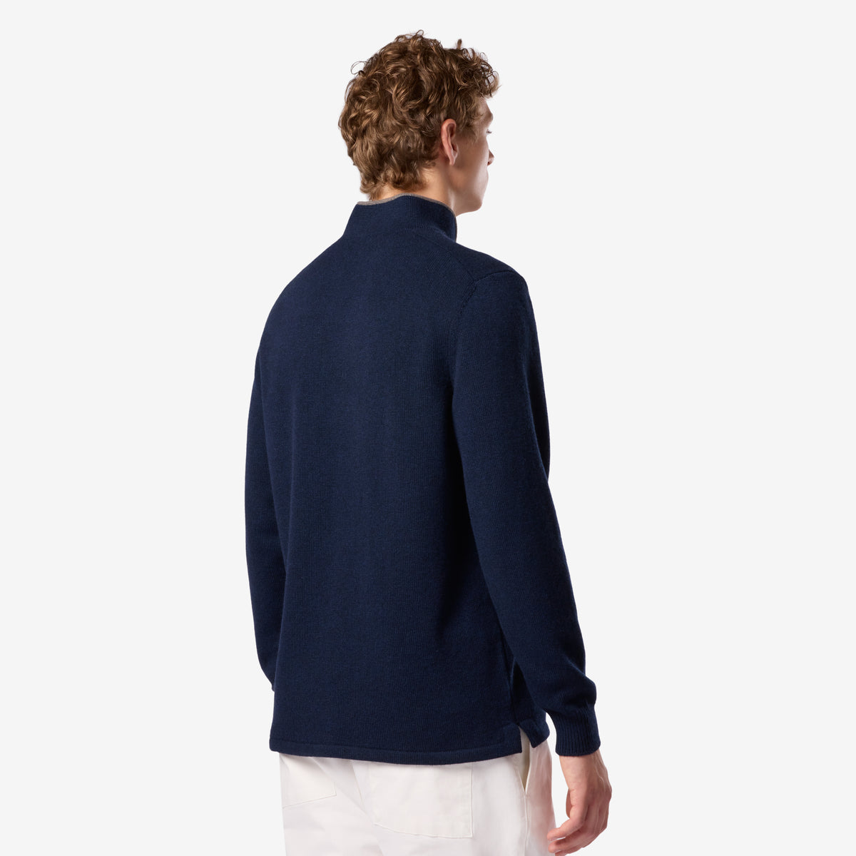 Cashmere V-neck sweater - Blue | SEASE