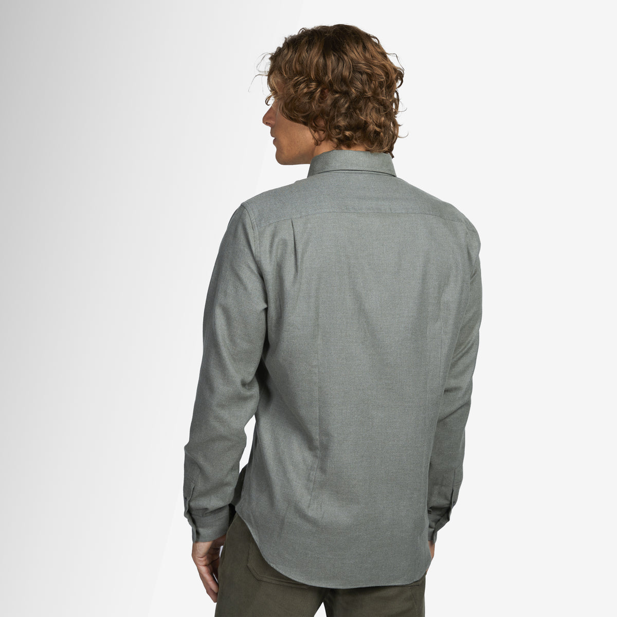 Cotton button-down shirt - green | SEASE